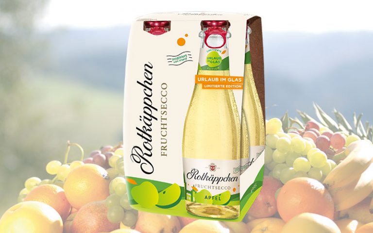 Mit Fruchtsecco Apfel sorgt Rotkäppchen für „Urlaub im Glas ...